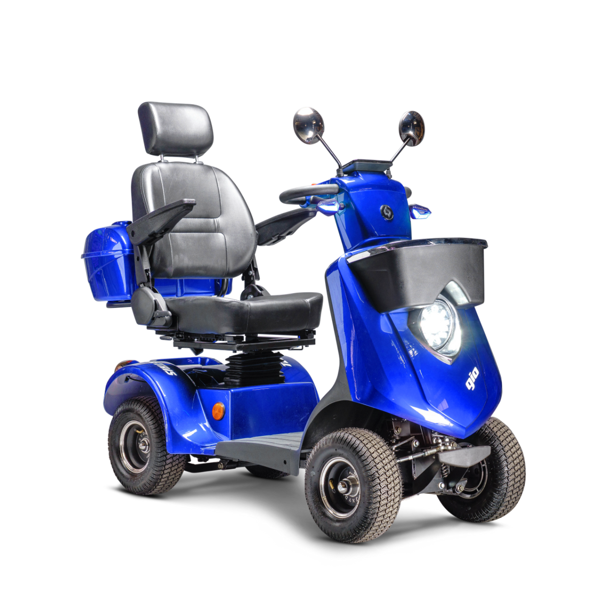 GIO Tetris Mobility Scooter | Red | Operable by Left or Right hand | Portable Battery – GIO Mobility