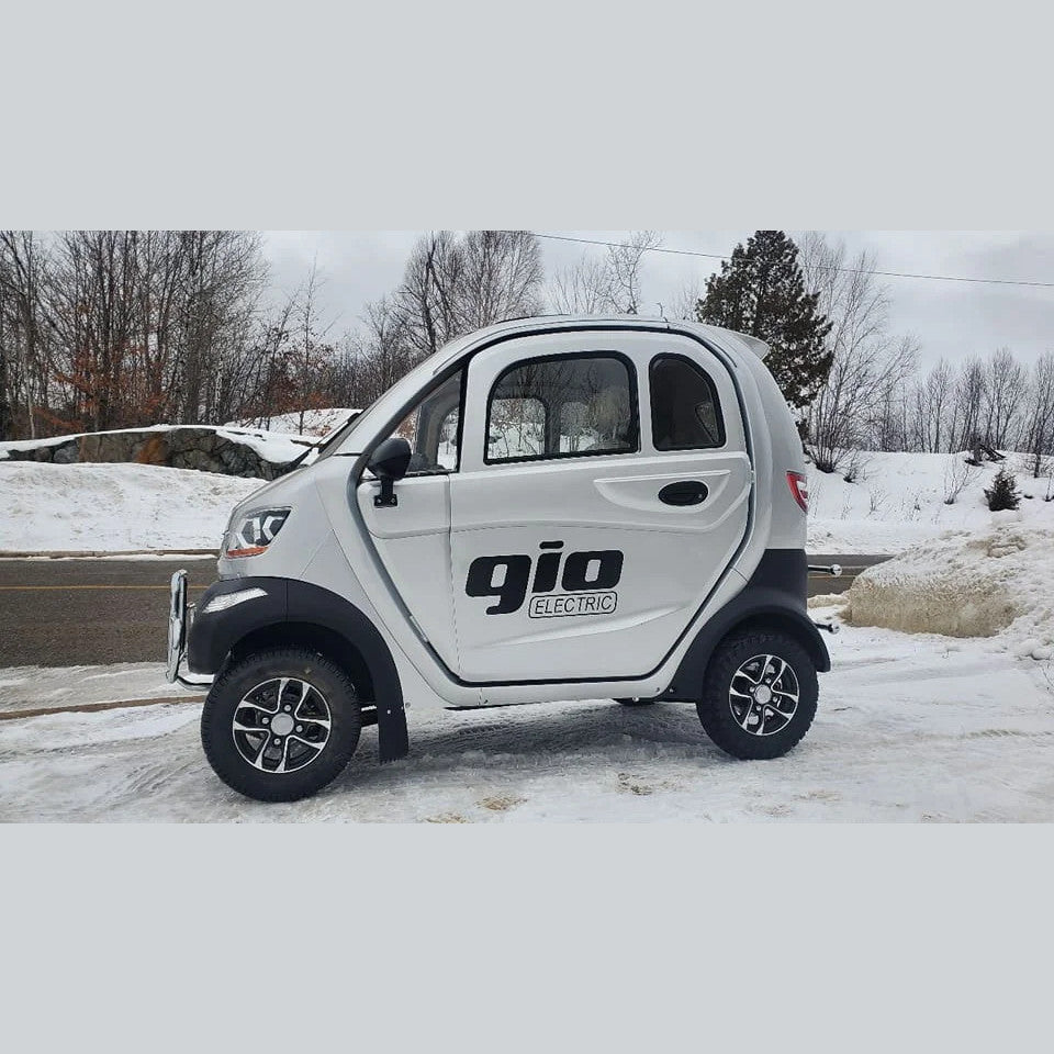 GIO All-Season Enclosed Mobility Scooter - Silver - With Winter Heater ...
