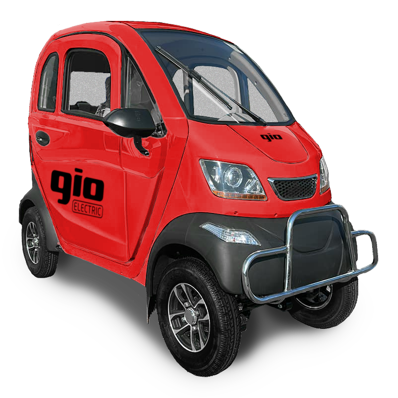 GIO All-Season Enclosed Mobility Scooter - Red - With Winter Heater ...