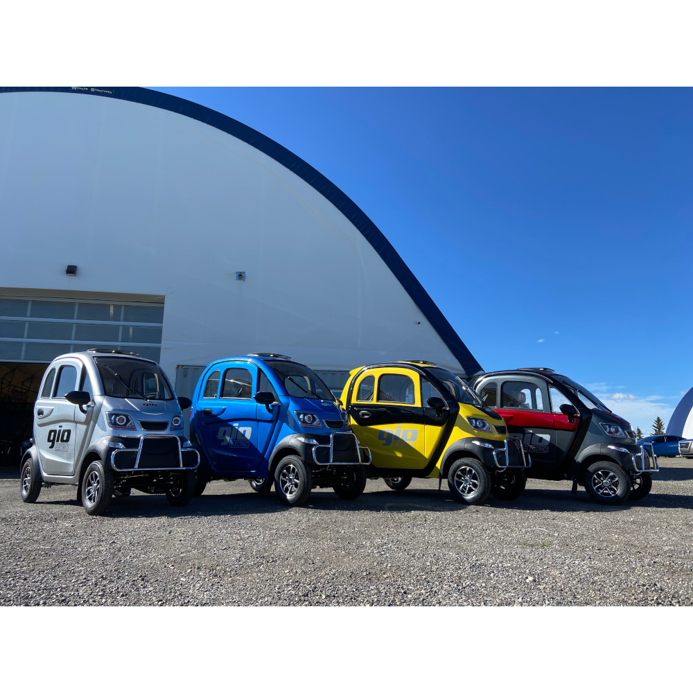 GIO All-Season Enclosed Mobility Scooter - Yellow & Black - With Winte ...