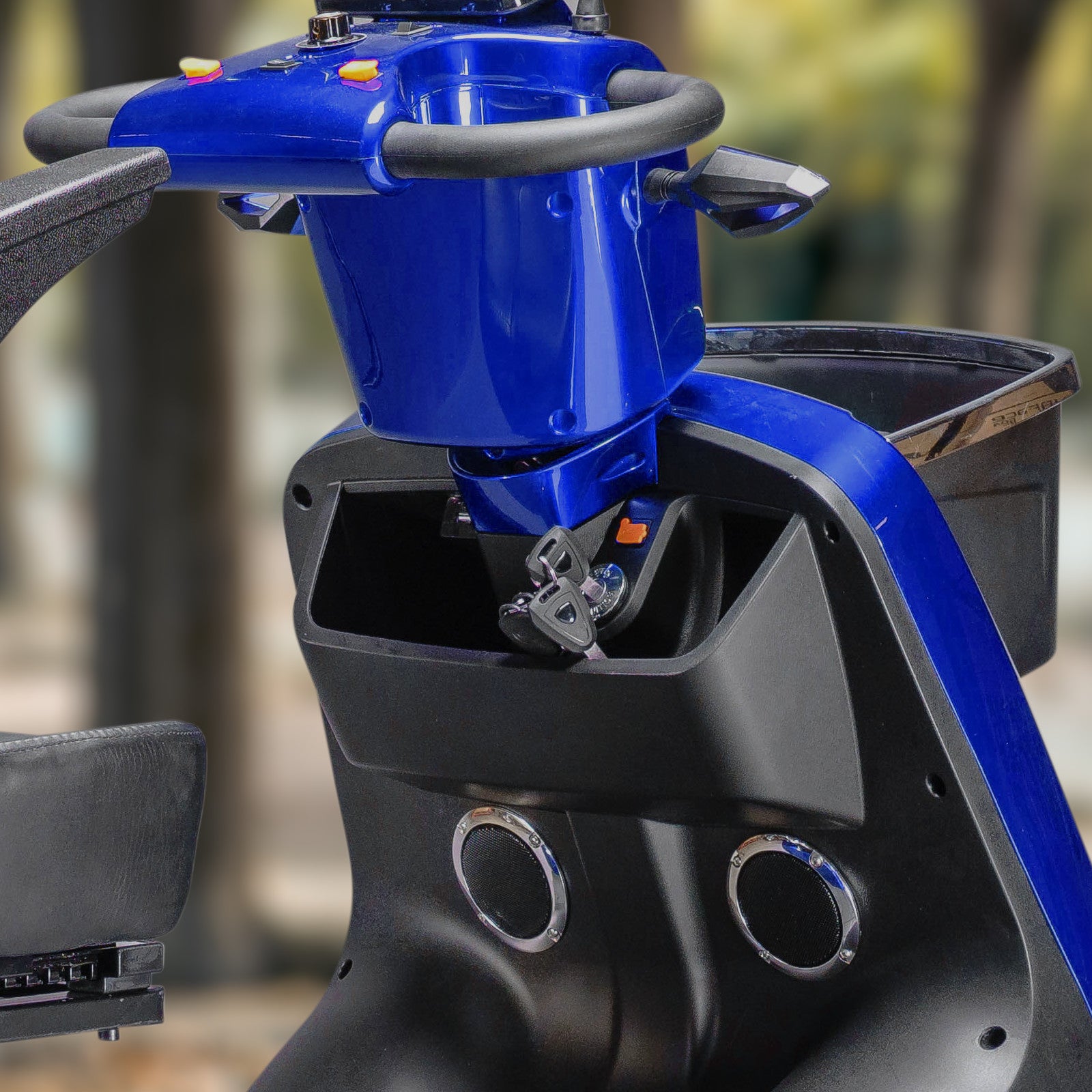 GIO Tetris 4 Wheeled Mobility Scooter - Blue – GIO Mobility